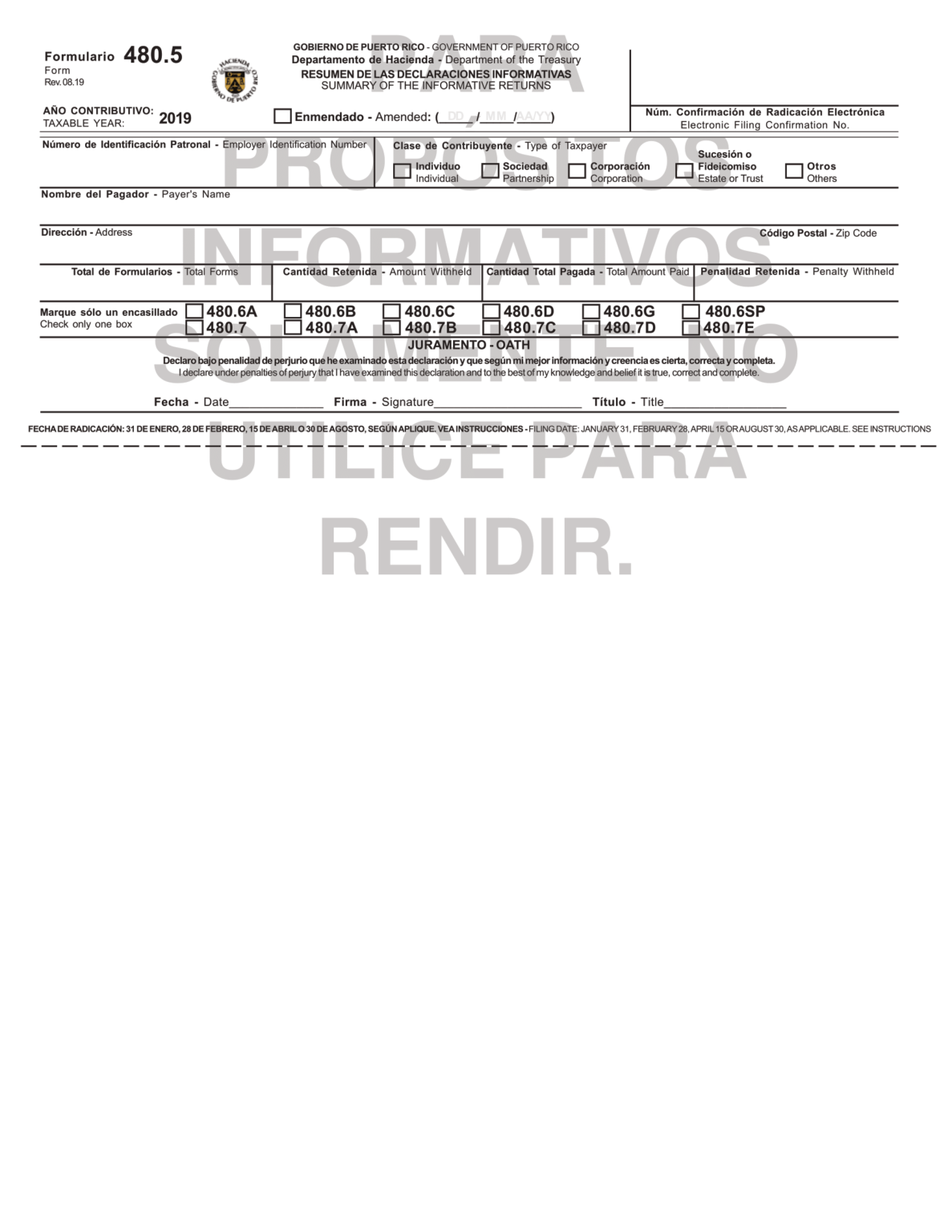 ¿Qué es el Formulario 480.5? » Tax al Día