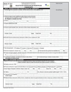 Certificado de Registro de Comerciantes » Tax al Día